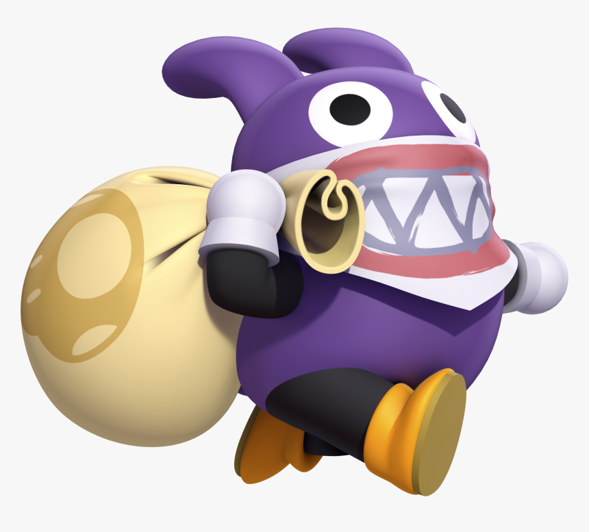 New Super Mario Bros U Deluxe Nabbit, HD Png Download , Transparent Png ...