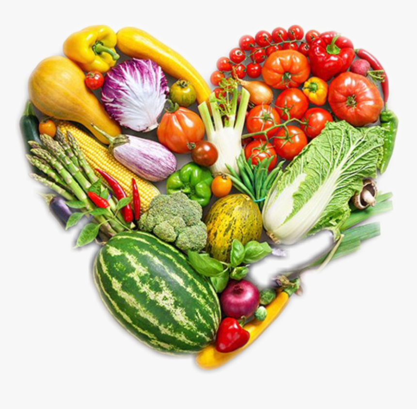 Fruits And Vegetables Heart Png, Transparent Png , Transparent Png ...