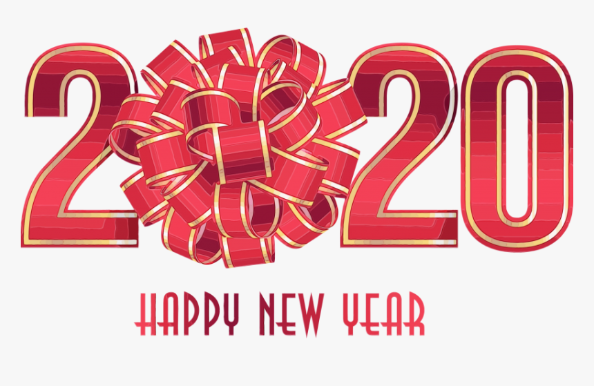 Happy New Year 2020 Transparent, HD Png Download , Transparent Png ...