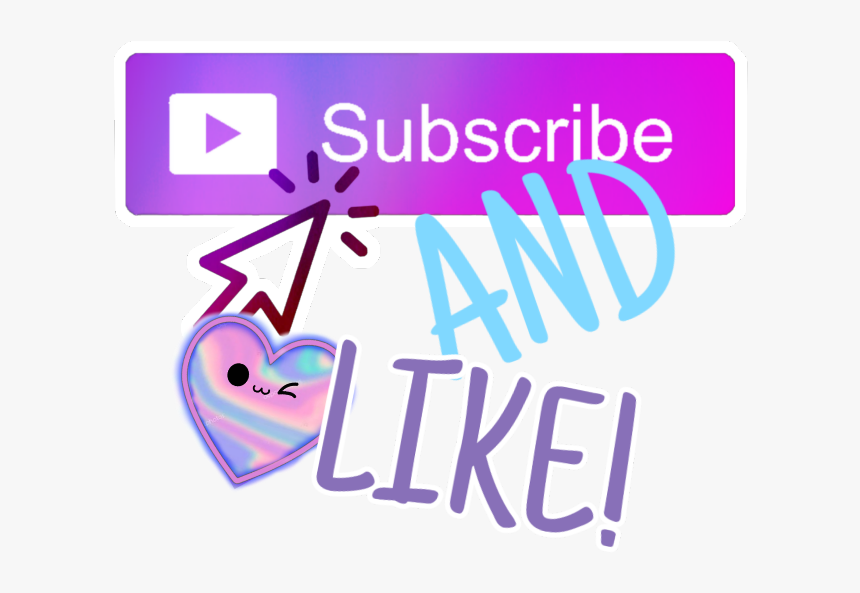 Subscribe And Like Purple, HD Png Download , Transparent Png Image ...