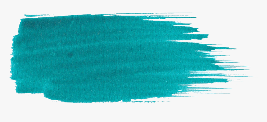 Teal Paint Brush Stroke, HD Png Download , Transparent Png Image - PNGitem