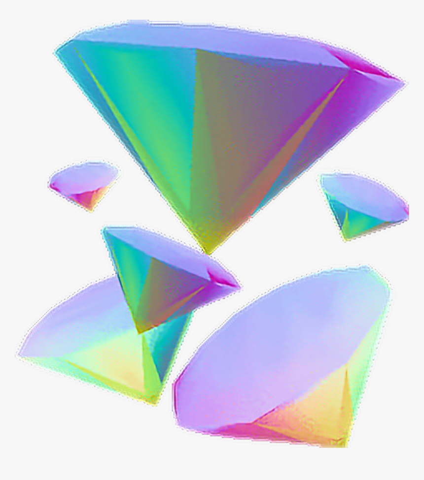 Vaporwave Aesthetic Holographic Holo Overlay Tumblr - Triangle ...