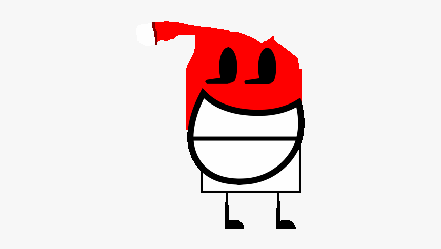 Santa Hat Clipart Bfdi - Cartoon, HD Png Download , Transparent Png ...