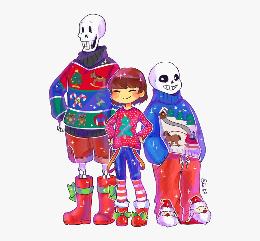 Sans And Papyrus Christmas, HD Png Download , Transparent Png Image ...