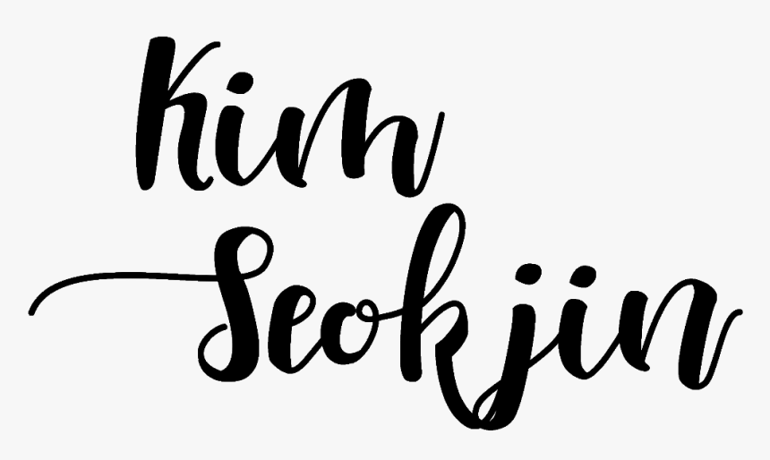 Font Kim Seokjin - Seokjin Font, HD Png Download , Transparent Png ...