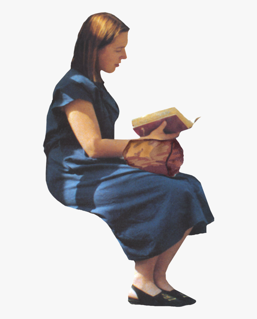 Seated People Reading Png, Transparent Png , Transparent Png Image ...