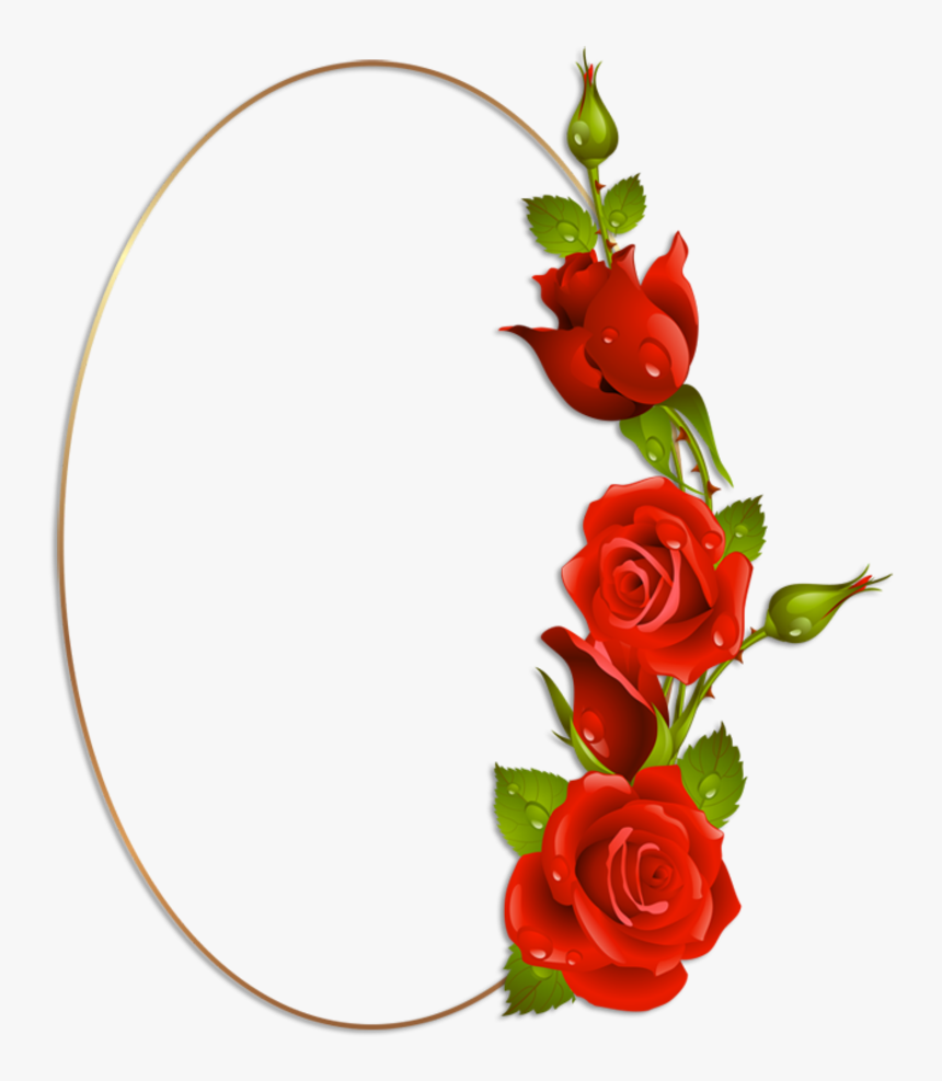 Rose Oval Border Png, Transparent Png , Transparent Png Image - PNGitem