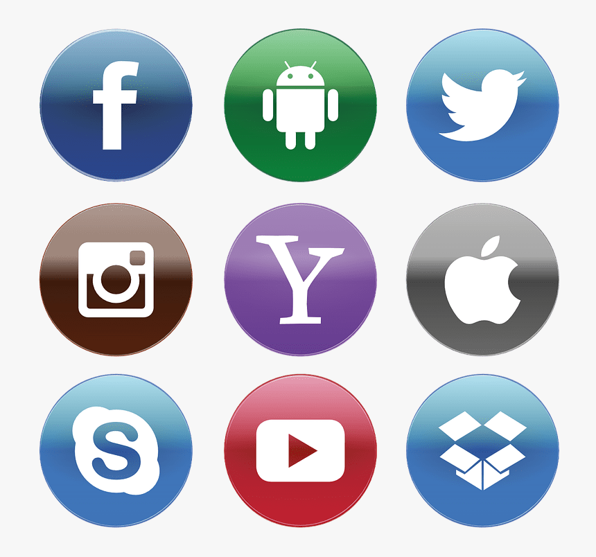 Social Media Logos - Top Tools For Learning 2019, HD Png Download ...