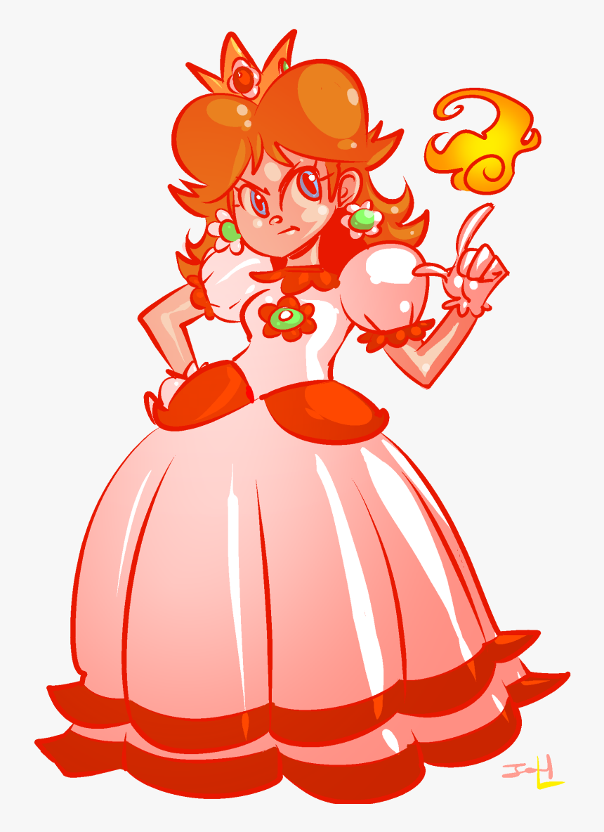 Princess Daisy Fire Flower, HD Png Download , Transparent Png Image ...