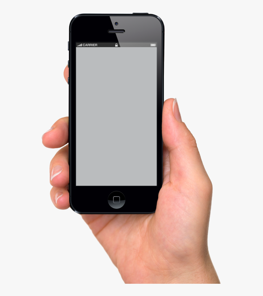 Hand Holding Iphone - Hand Holding Black Iphone Png, Transparent Png ...
