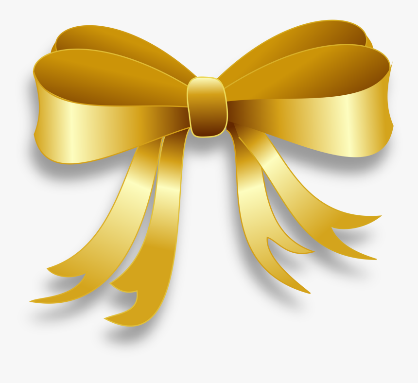 Ribbon Gold Clip Art - Gold Ribbon Clipart, HD Png Download ...
