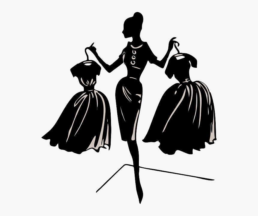 Fashion Model Silhouette Clip Art
