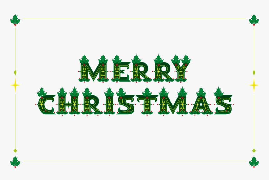 Merry Christmas Lettering Png, Transparent Png , Transparent Png Image ...