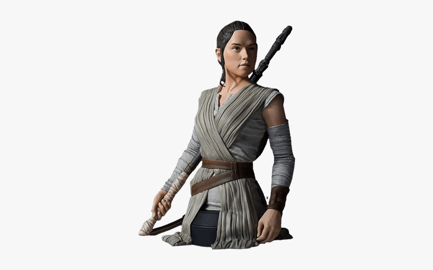 Star Wars Transparent Png Rey - Bust Star Wars Rey Gentle Giant, Png ...