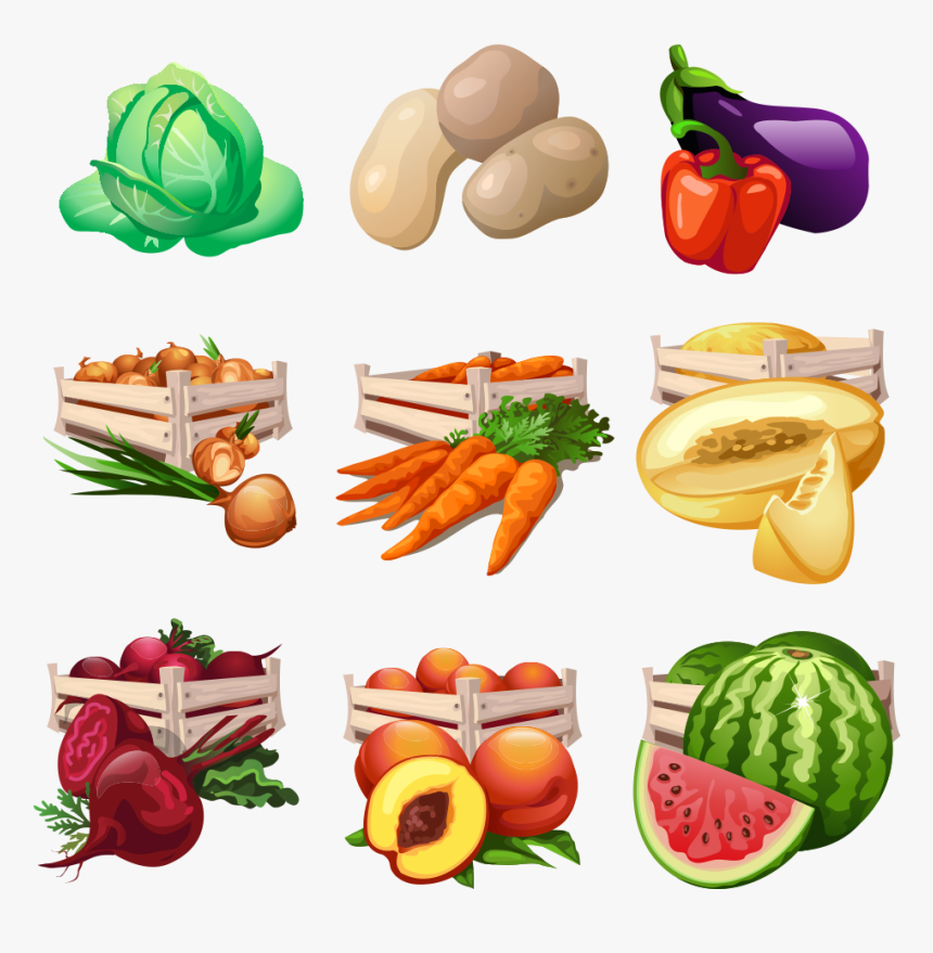 Fruits Clipart Local Fruit - Harvest Vegetable And Fruits, HD Png ...