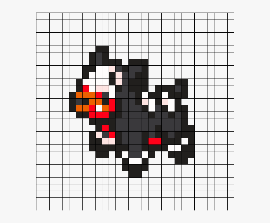 Pixel Art Pokemon Houndour, HD Png Download , Transparent Png Image ...