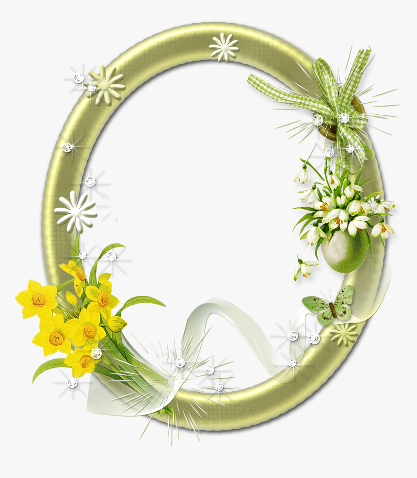 Oval Picture Frame Png - Condolence Photo Frame Png, Transparent Png ...
