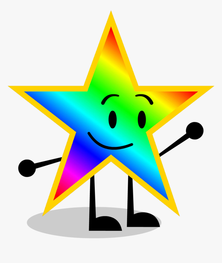Rainbow Star By Kitkatyj On Deviantart - Object Show Rainbow Star, HD ...