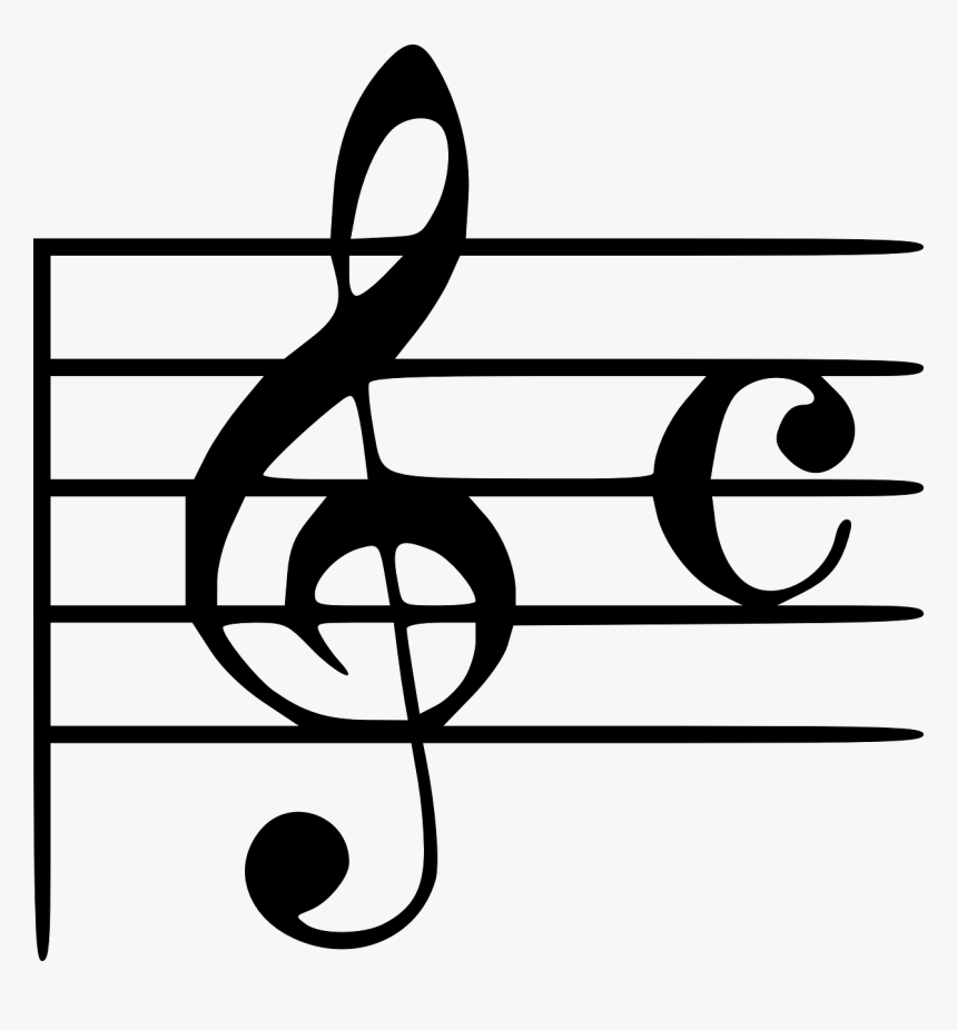 Cross With Music Notes Clipart Png Freeuse Library - Treble Clef Images ...