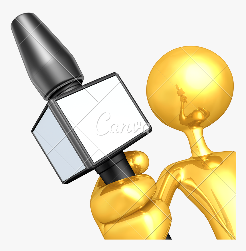 Microphone Clipart Reporter Microphone - Vector, HD Png Download ...