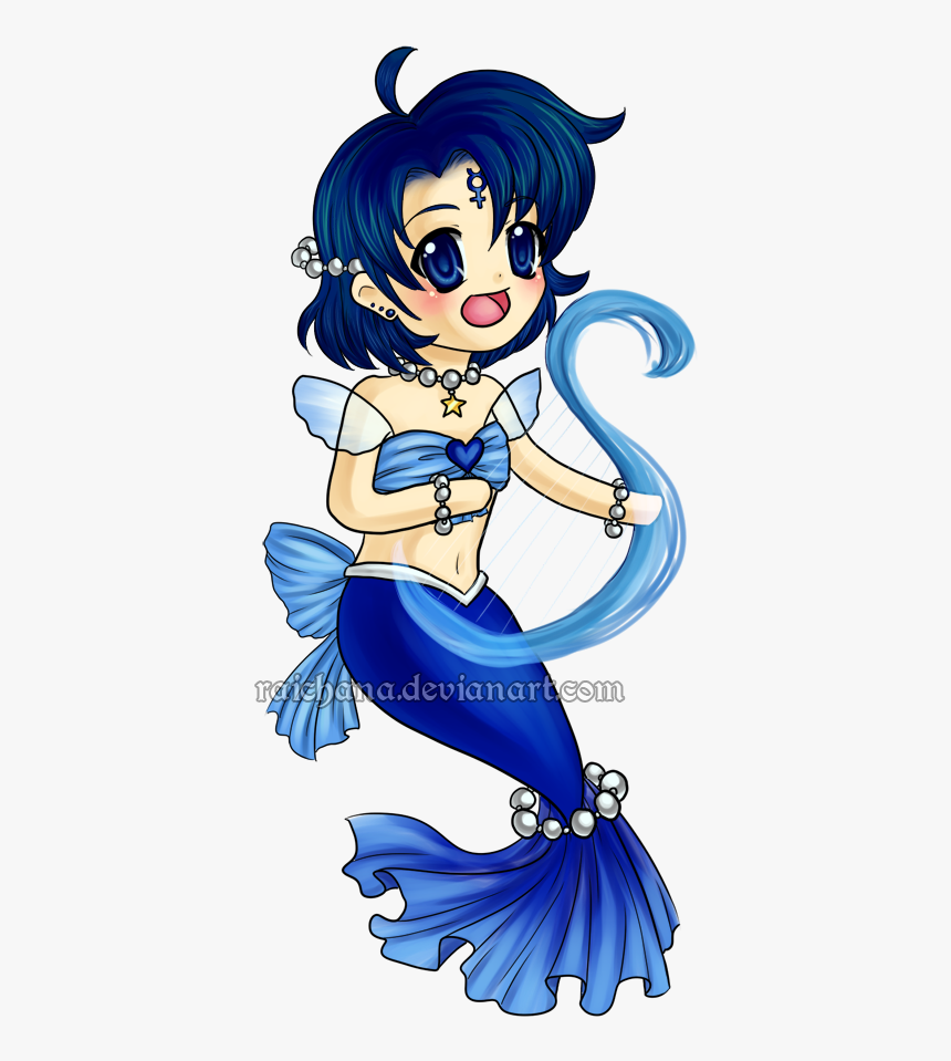 Sailor Mercury Mermaid, HD Png Download , Transparent Png Image - PNGitem