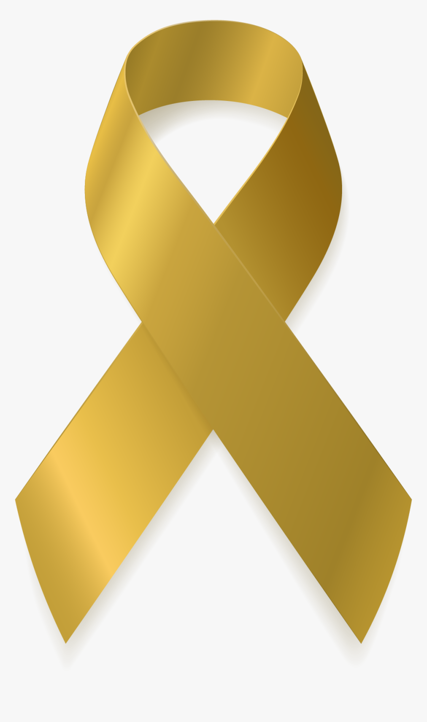 Gold Ribbon - Paper, HD Png Download , Transparent Png Image - PNGitem