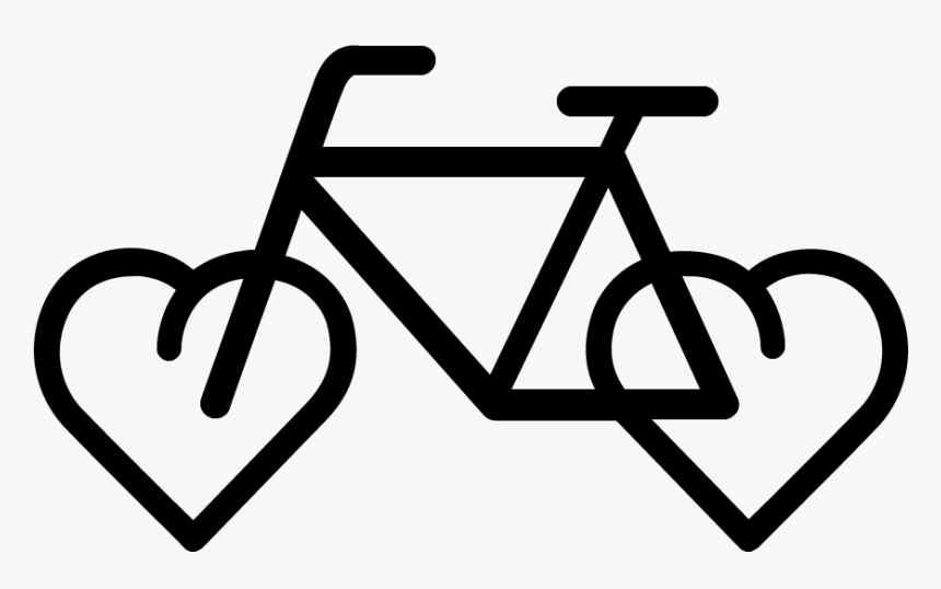 Bike Heart Iconartboard 1 - Cycle Track Sign Board, HD Png Download ...