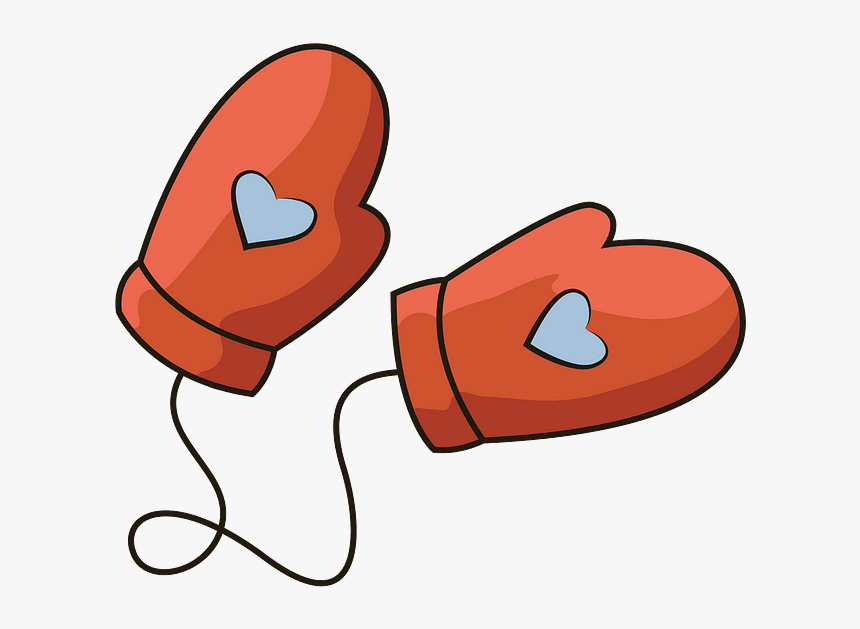 Mitten With Heart Clip Art, HD Png Download , Transparent Png Image ...