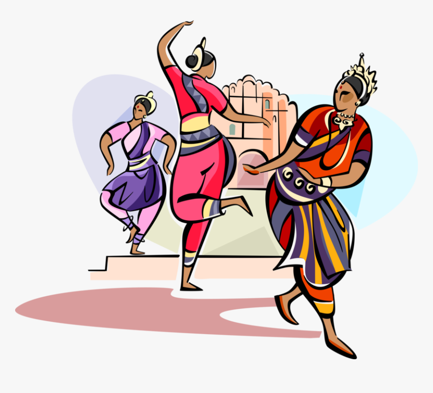 Indians Clipart Dancing - Cultural Program Drawing, HD Png Download ...