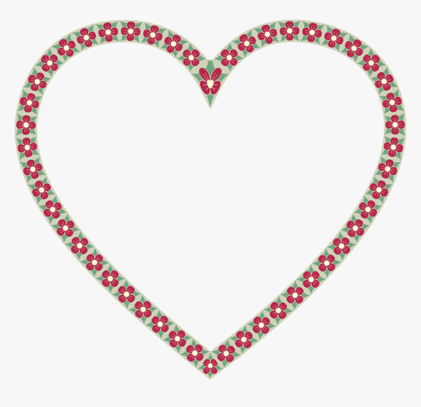 Clipart Love Borders - Heart Border Design Png, Transparent Png ...