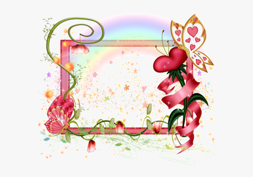 Floral Fairytale Frame, HD Png Download , Transparent Png Image - PNGitem