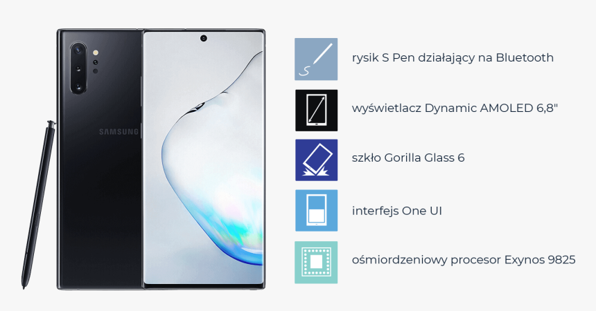 Samsung Galaxy Note 10 Plus Czarny 256/12gb Nfc Eu - Samsung Galaxy ...