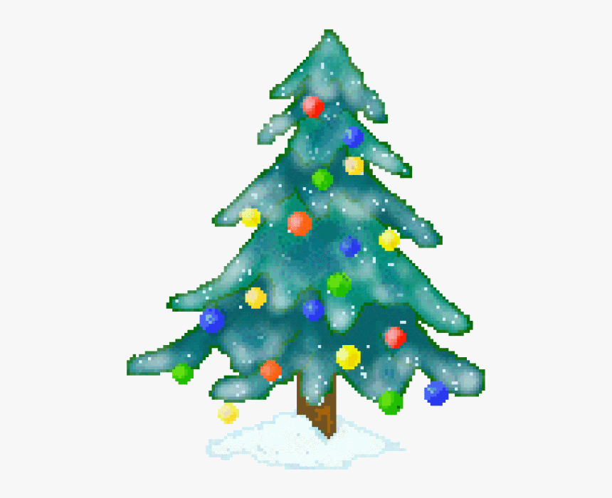 Christmas Trees In Snow Clip Art