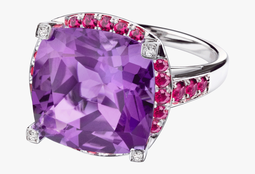 Amethyst Transparent White - Ring, HD Png Download , Transparent Png ...
