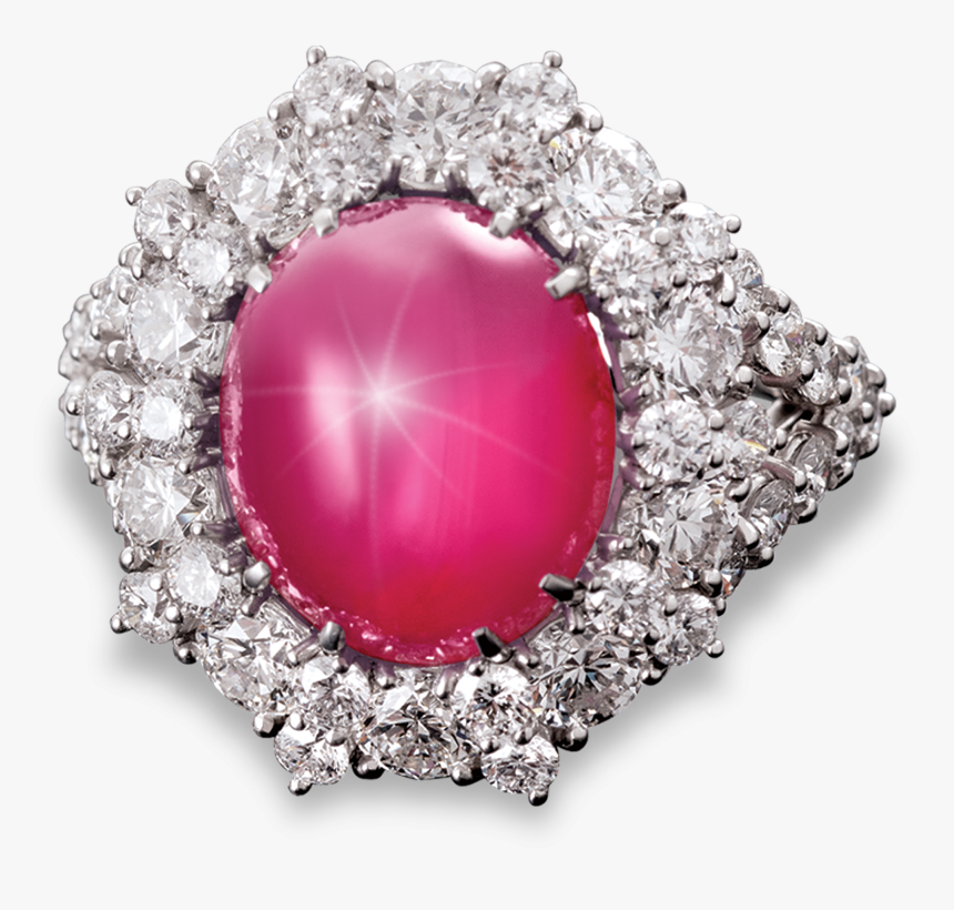 Untreated Star Ruby Ring, - Diamond, HD Png Download , Transparent Png ...