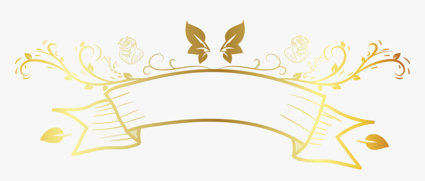 Transparent Gold Sticker Png - Png Border Design Gold, Png Download ...