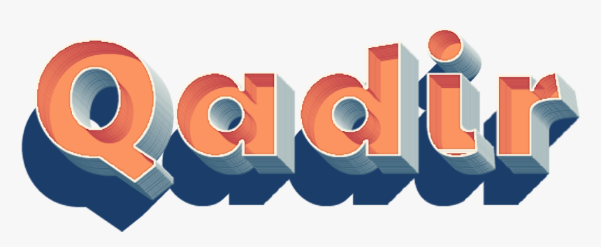 Qadir 3d Letter Png Name - Graphic Design, Transparent Png ...