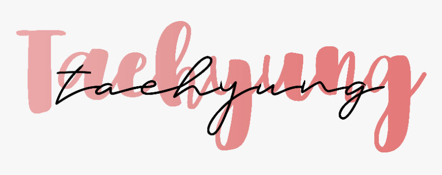 Kim Taehyung Font, HD Png Download , Transparent Png Image - PNGitem