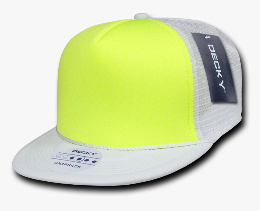 Flat Peak Neon Trucker - Baseball Cap, HD Png Download , Transparent ...