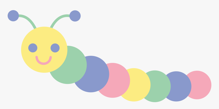 Cute Pastel Caterpillar - Caterpillar Clip Art, HD Png Download ...
