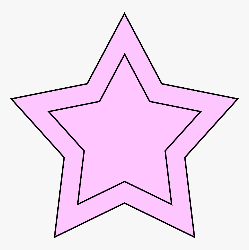 Lavender Clipart Star - Transparent Light Pink Star, HD Png Download ...