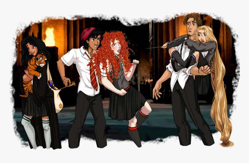 Disney Characters In Hogwarts Houses, HD Png Download , Transparent Png ...