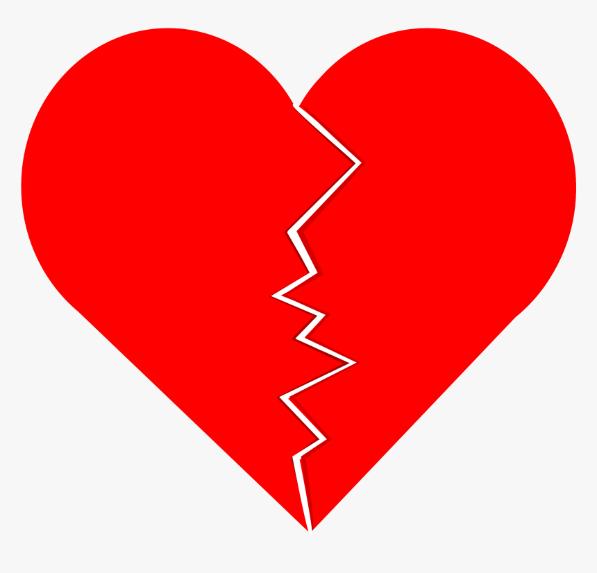 Broken Heart Shape Vector