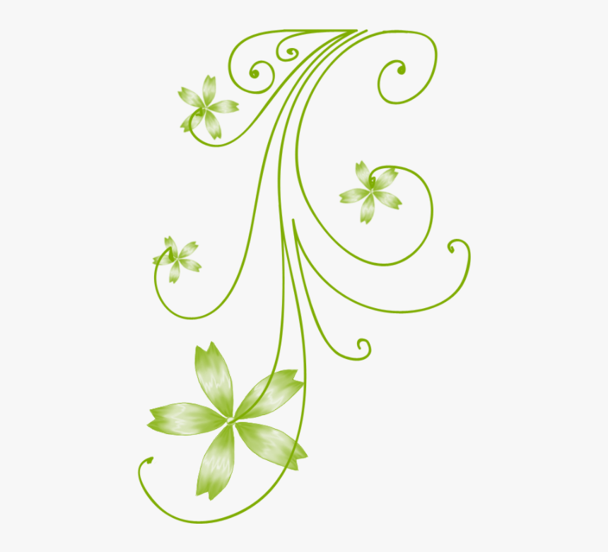 Photoshoppng Frames Wallpapers Designs Swirls - Green Swirls ...