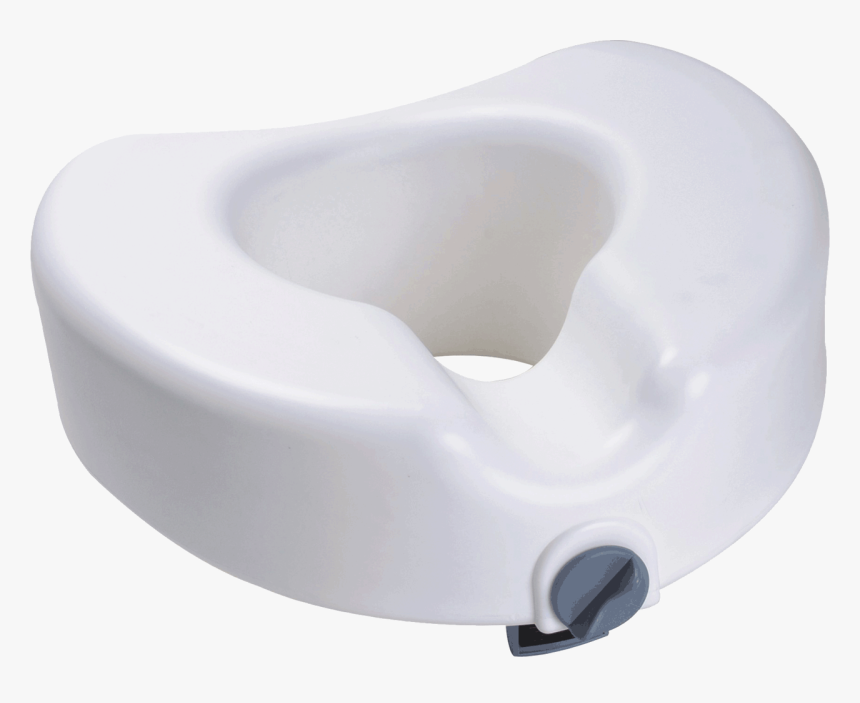 Raised Toilet Seat With Lock Cardinal - Toilet, HD Png Download ...