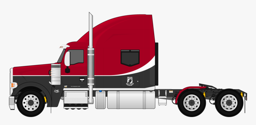 Semi Truck Side View Clipart, HD Png Download , Transparent Png Image ...