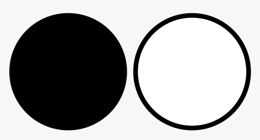 Black, White, Gui, Circles - Black And White Colours, HD Png Download ...