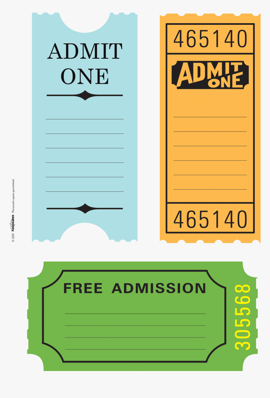 Scrapbook Ticket, HD Png Download , Transparent Png Image - PNGitem