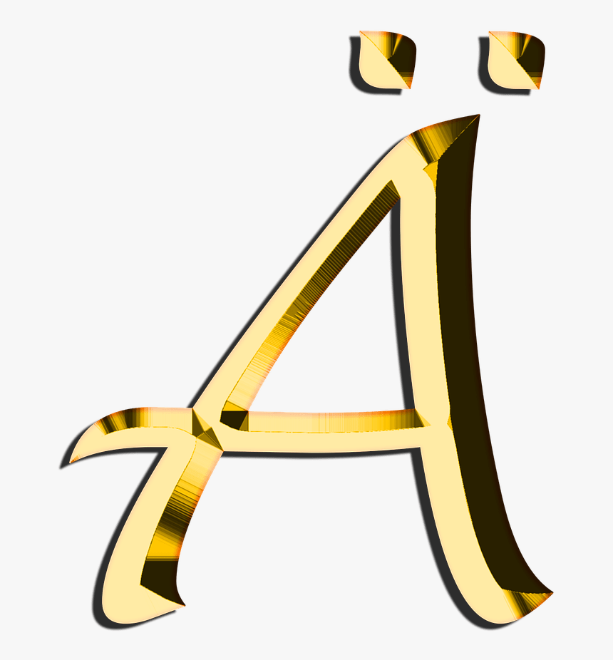 Capital Letter A With Diaeresis - Capital Letter A Transparent Png, Png ...