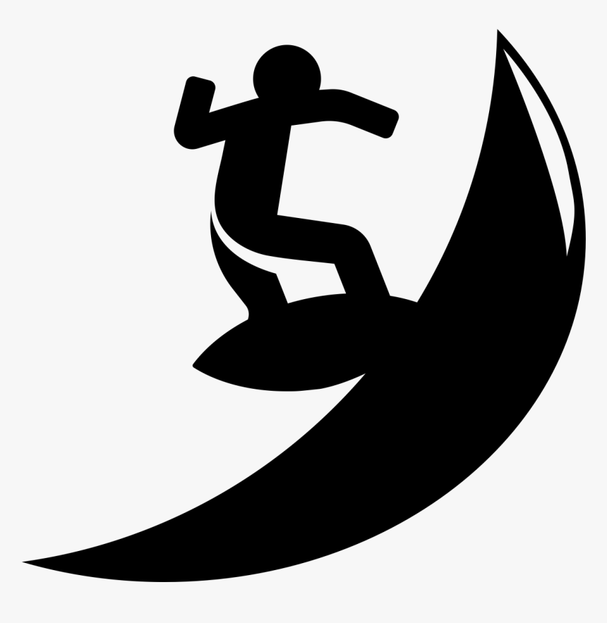 Waves Clipart Surfing - Surfing Clipart No Background, HD Png Download ...